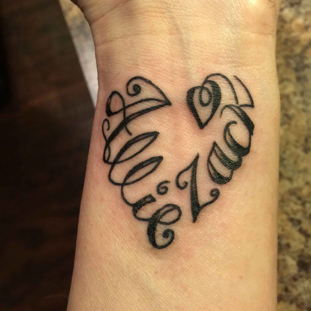 100+ Beautiful Kids Name Tattoos - Designs and Ideas - Tattoo Me Now