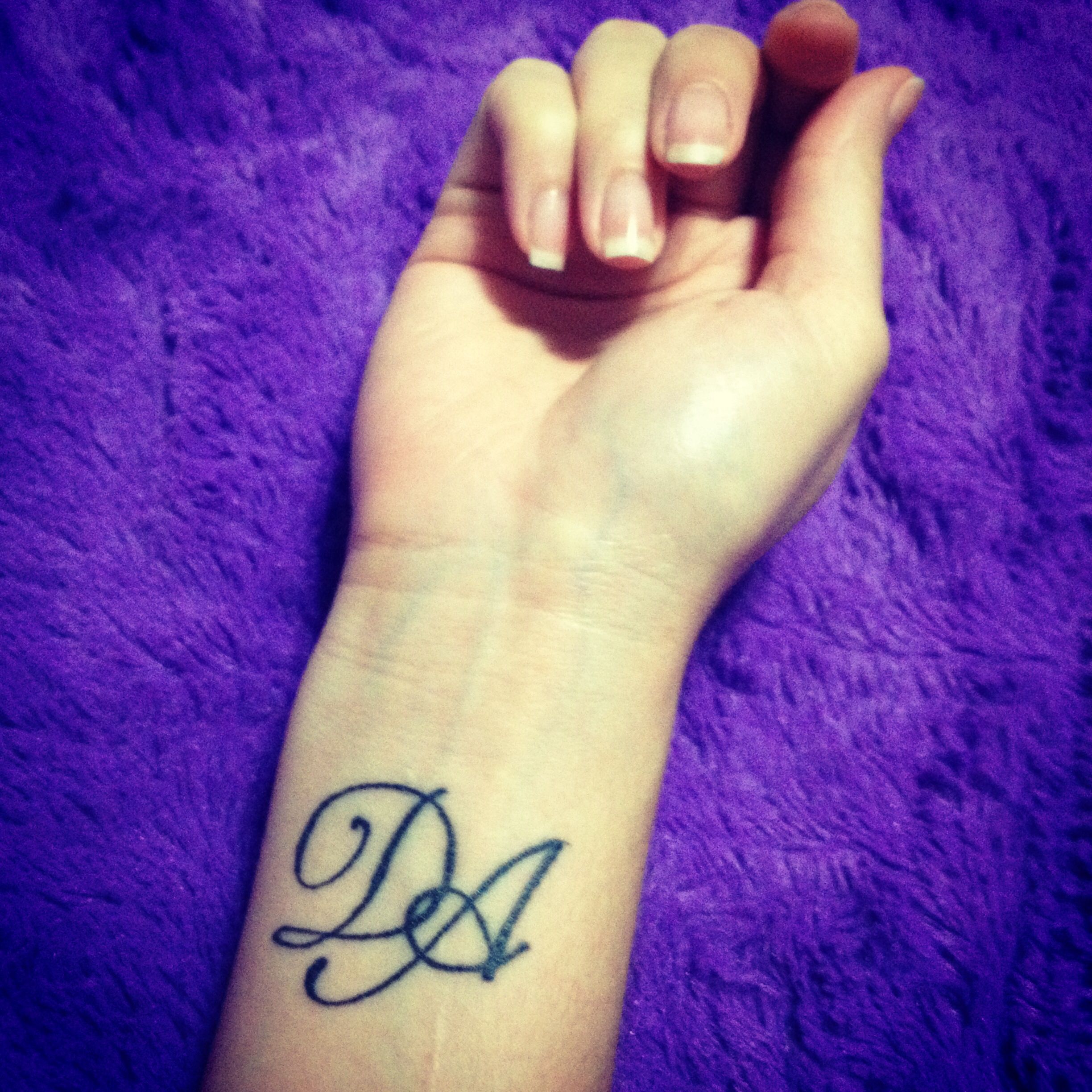 D Alphabet Tattoo Design Each Letter Represented By A Mark Along One 