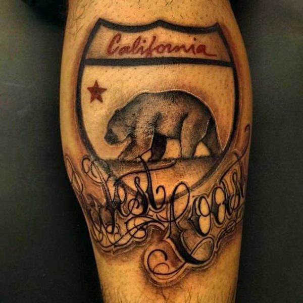 150 Amazing California Tattoo Designs, Ideas and Meanings - Tattoo Me Now