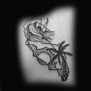 150 Amazing California Tattoo Designs, Ideas and Meanings - Tattoo Me Now