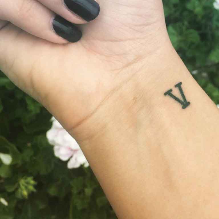 50 Letter V Tattoo Designs, Ideas and Templates - Tattoo Me Now