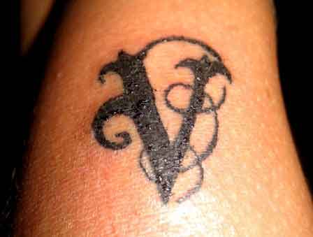 50 Letter V Tattoo Designs, Ideas and Templates - Tattoo Me Now
