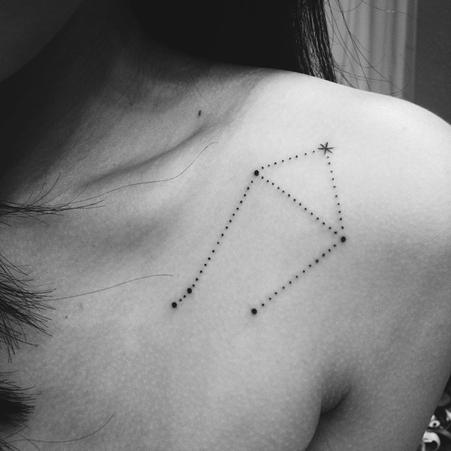 25 Libra Constellation Tattoo Designs, Ideas and Meanings for Zodiac ...