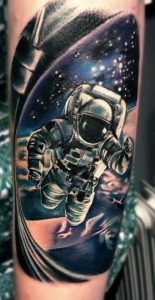 65 Trendy Astronaut Tattoos, Ideas and Meanings - Tattoo Me Now