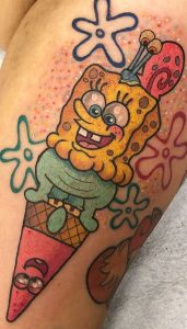 55 SpongeBob Tattoos For SpongeBob SquarePants Fans - Tattoo Me Now