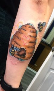 100 Beautiful Bee Tattoos, Ideas, & Meaning - Tattoo Me Now