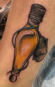 75 Enchanting Potion Bottle Tattoos, Designs, & Ideas - Tattoo Me Now