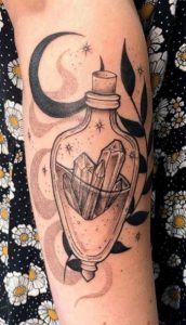 75 Enchanting Potion Bottle Tattoos, Designs, & Ideas - Tattoo Me Now