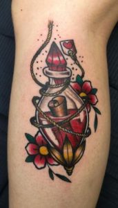 75 Enchanting Potion Bottle Tattoos, Designs, & Ideas - Tattoo Me Now