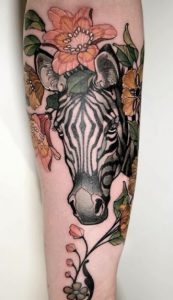 65 Trendy Zebra Tattoos, Ideas, & Meaning - Tattoo Me Now