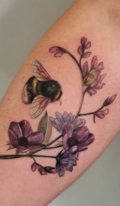 100 Beautiful Bee Tattoos, Ideas, & Meaning - Tattoo Me Now