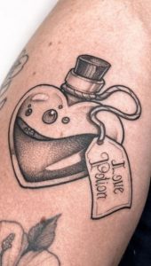 75 Enchanting Potion Bottle Tattoos, Designs, & Ideas - Tattoo Me Now
