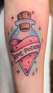 75 Enchanting Potion Bottle Tattoos, Designs, & Ideas - Tattoo Me Now
