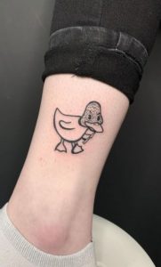 100 Adorable Duck Tattoos You Will Want To Try - Tattoo Me Now
