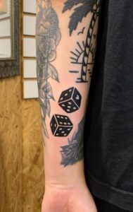 Rolling in Style: The Top 100 Dice Tattoos & Meanings - Tattoo Me Now