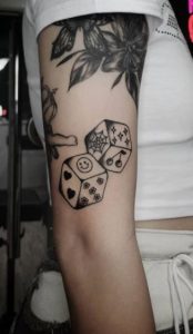 Rolling in Style: The Top 100 Dice Tattoos & Meanings - Tattoo Me Now