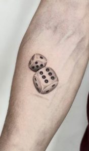 Rolling in Style: The Top 100 Dice Tattoos & Meanings - Tattoo Me Now