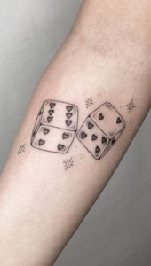 Rolling in Style: The Top 100 Dice Tattoos & Meanings - Tattoo Me Now