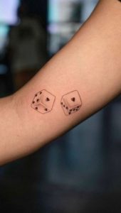 Rolling in Style: The Top 100 Dice Tattoos & Meanings - Tattoo Me Now