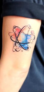 85 Atom Tattoos to Showcase Your Love for Science - Tattoo Me Now