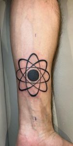 85 Atom Tattoos to Showcase Your Love for Science - Tattoo Me Now