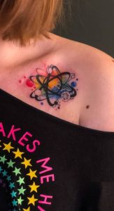 85 Atom Tattoos to Showcase Your Love for Science - Tattoo Me Now