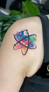 85 Atom Tattoos to Showcase Your Love for Science - Tattoo Me Now