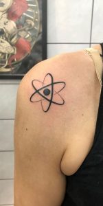 85 Atom Tattoos to Showcase Your Love for Science - Tattoo Me Now