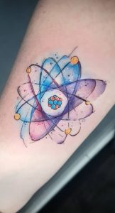 85 Atom Tattoos to Showcase Your Love for Science - Tattoo Me Now