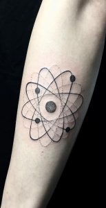 85 Atom Tattoos to Showcase Your Love for Science - Tattoo Me Now