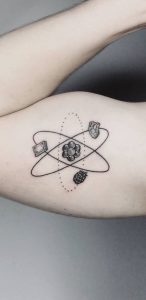 85 Atom Tattoos to Showcase Your Love for Science - Tattoo Me Now