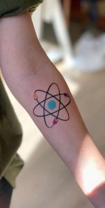 85 Atom Tattoos to Showcase Your Love for Science - Tattoo Me Now