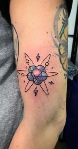 85 Atom Tattoos to Showcase Your Love for Science - Tattoo Me Now