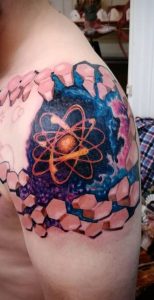 85 Atom Tattoos to Showcase Your Love for Science - Tattoo Me Now