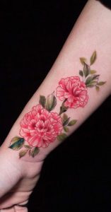 100 Unique and Meaningful Carnation Tattoos - Tattoo Me Now