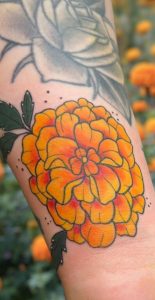 100 Meaningful Marigold Tattoos, Designs & Ideas - Tattoo Me Now