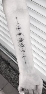 100 Enchanting Moon Phase Tattoos & Meanings - Tattoo Me Now